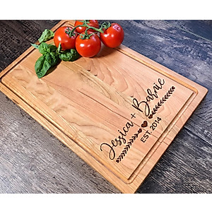 Personalized Cutting Boards for Couples Custom Mr Mrs Cutting Boards Paddle Cutting Board Wood Engraved