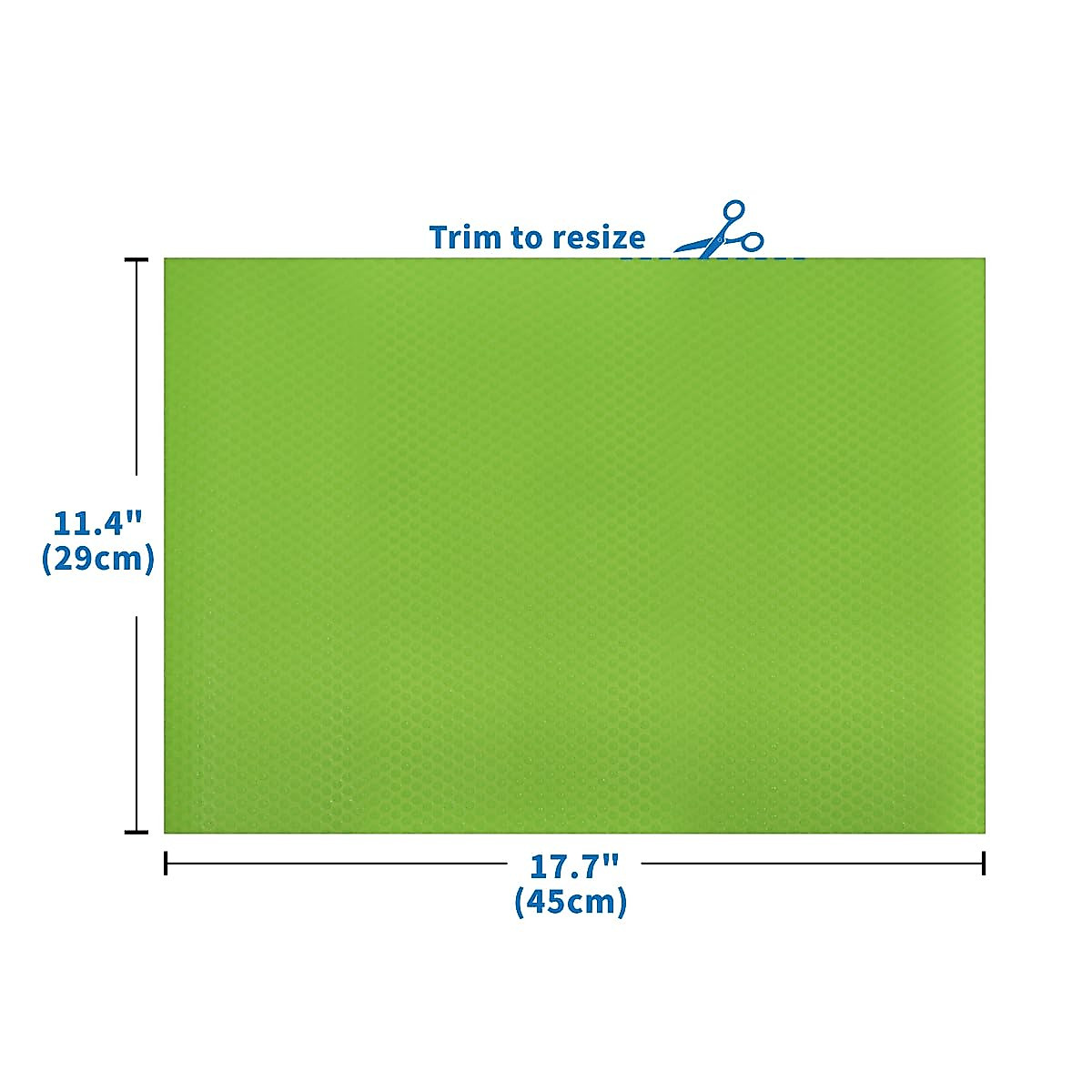 Grand Fusion Fresh Fruits Refrigerator Drawer Liner, Fridge Liners, Keep Your Produce Fresh and Juicy, Easy-to-Clean, Green, Pack of 4