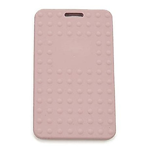 Soft Silicone Phone Shape Teether Boys Girls Baby Molar Teether Chew Toys, Teething Toy (Pink)