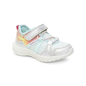 carter's Girls Stevie Athletic Sneaker, Grey, 7 Toddler