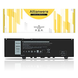 Allianwere F62G0 Replacement Laptop Battery Compatible with Dell Inspiron 13 7373 7000 7370 7380 7386 P83G P83G001 P83G002 Vostro 13 5370 D1525S D1505G R1605S D2505G Series Notebook F62GO RPJC3 39DY5