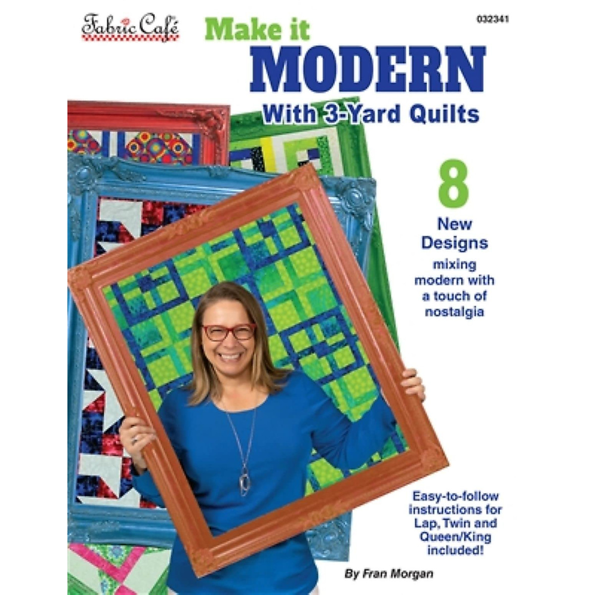Fabric Café Make it Modern with 3-Yard Quilts Notion, White
