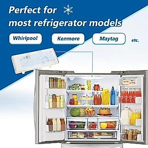 2023 Refrigerator Main Led Light In Fridge for Whirlpool WRS325FDAM02 Whirlpool WRS325FDAM04 WRS325FDAM WRS325FDAB02 WRS325FDAB06 WRS325FNAM WRS322FDAB05 WRS325FNAM01 Kenmore 106.51132210 106.51133213