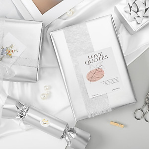 Homeral Jumbo Matte Silver Wrapping Paper Roll - Solid Color for Birthday, Wedding, Christmas, All Occasion - 30 Inch x 32.8 Feet