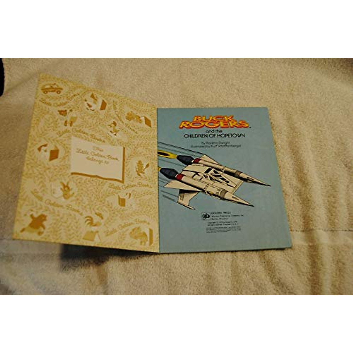 Buck Rogers and the Children of Hopetown 1979 Little Golden Book 1st Edition