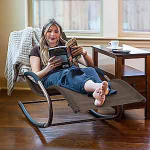 Mansion Home Lounge Chair, Outdoor Chaise Lounge with Detachable Pillow for Patio, Lawn, Pool, Outdoor Lounge Chairs, Brown