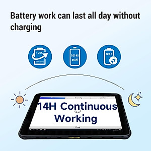 Seuic AUTOID Pad Air Industrial Rugged Slim Tablet 10.1-inch FHD+ Display [4+64/Android 9],Lightdesign,Powerful Speedy Scanning for Enterprise Mobile Field Work