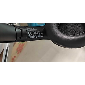 TUINYO Wireless Headphones Over Ear, Bluetooth Headphones with Microphone, Foldable Stereo Wireless Headsetfor Travel Work TV PC Cellphone-Black