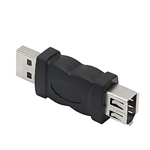 ANRANK AF201394AK USB 2.0 Type A Male to Firewire IEEE 1394 6 Pin Female Adaptor Convertor Plug