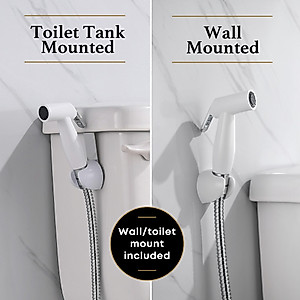 Purrfectzone Luxury Bidet Sprayer for Toilet, Handheld Bidet Sprayer Kit, Easy-to-Install Toilet Bidet Sprayer Set, Hand Held Bidet with Adjustable Flow, Cloth Diaper Sprayer