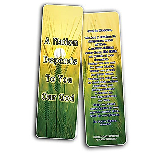Prayers for Nations Bookmarks (60-Pack) - Perfect Giftaway for Sunday School and Ministries