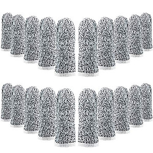 60 Pieces Cut-Resistant Finger Cots Finger Sleeve Protector Reusable Thumb Finger Protectors Guards for Kitchen Sculpture Work