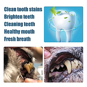Ankexin 2 Pack Pets Dog Teeth Cleaning Whitening Pen Teeth Cleaning Pen Dogs Cats Natural-Plants Tartar Remover Tool