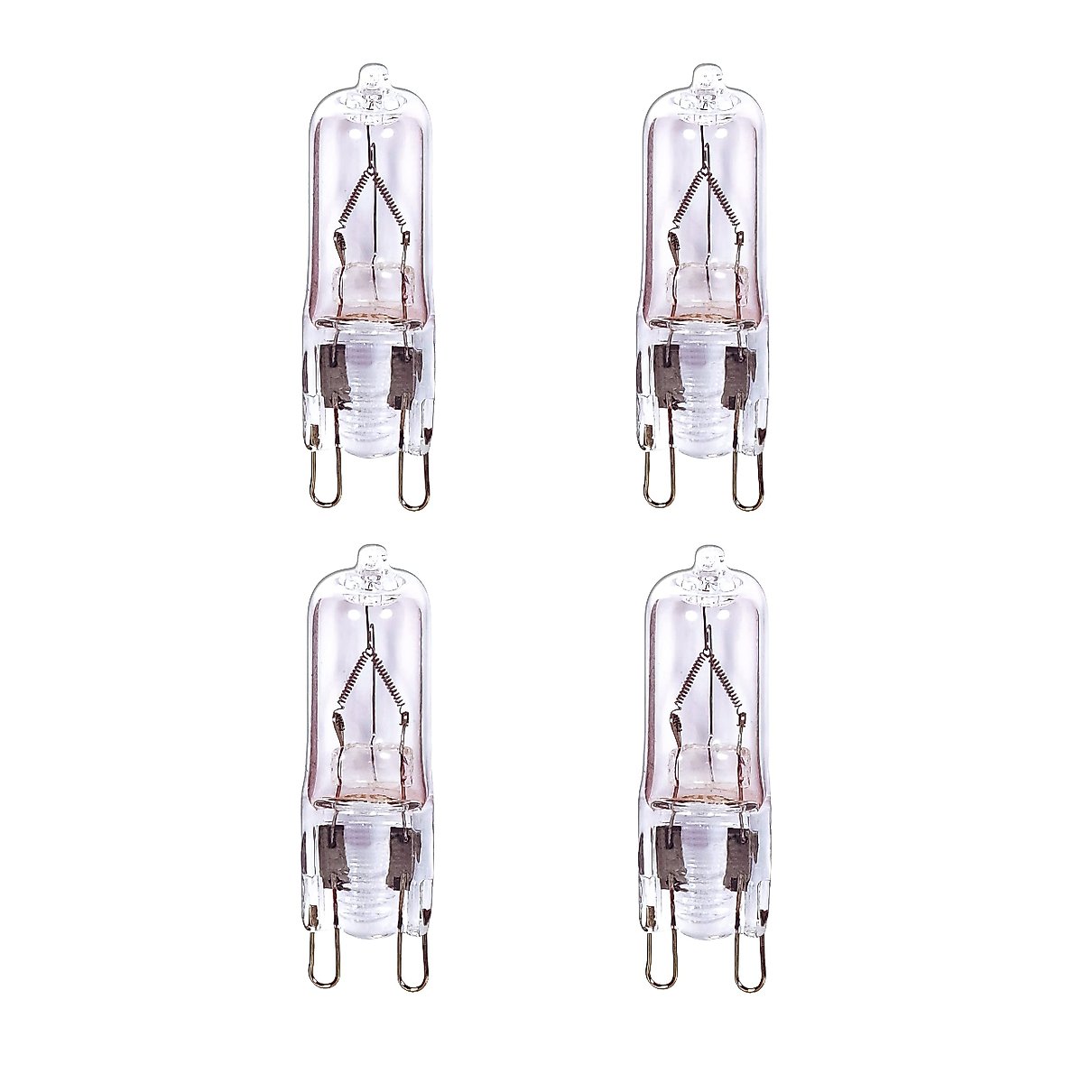 Satco S4621/04 G9 Double Loop Halogen Light Bulb, 35 Watts, Clear, 4-Pack