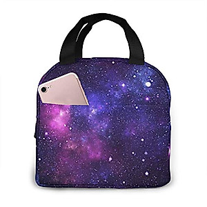 BLUBLU Galaxy Portable Lunch Bag Insulated Cooler Tote Box for Travel/Picnic/Work