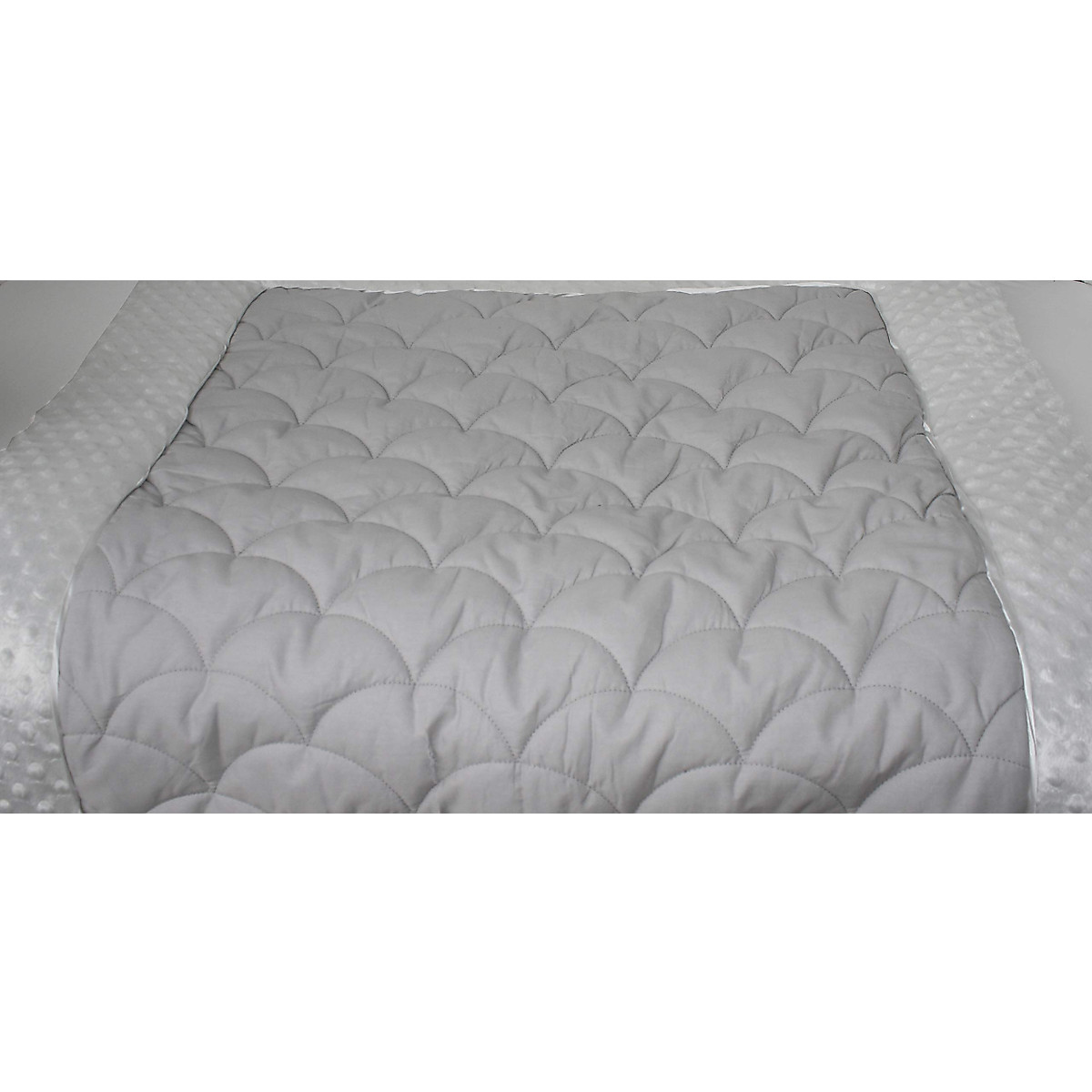 BabyFad Minky White 9 Piece Baby Crib Bedding Set