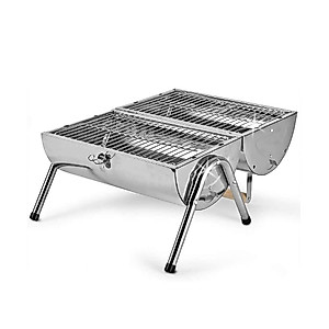BBQ Grill Outdoor Portable Folding Charcoal Barbecue Desk, Stainless Steel BBQ Grill,charcoal Mini Grill