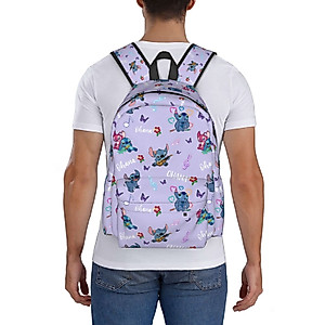 Travel Backpack, Notebook Laptop Bags For Men Women Weekend Outings Trip Book Bag Travel Hiking Camping Work Cartoon Cute Black 20