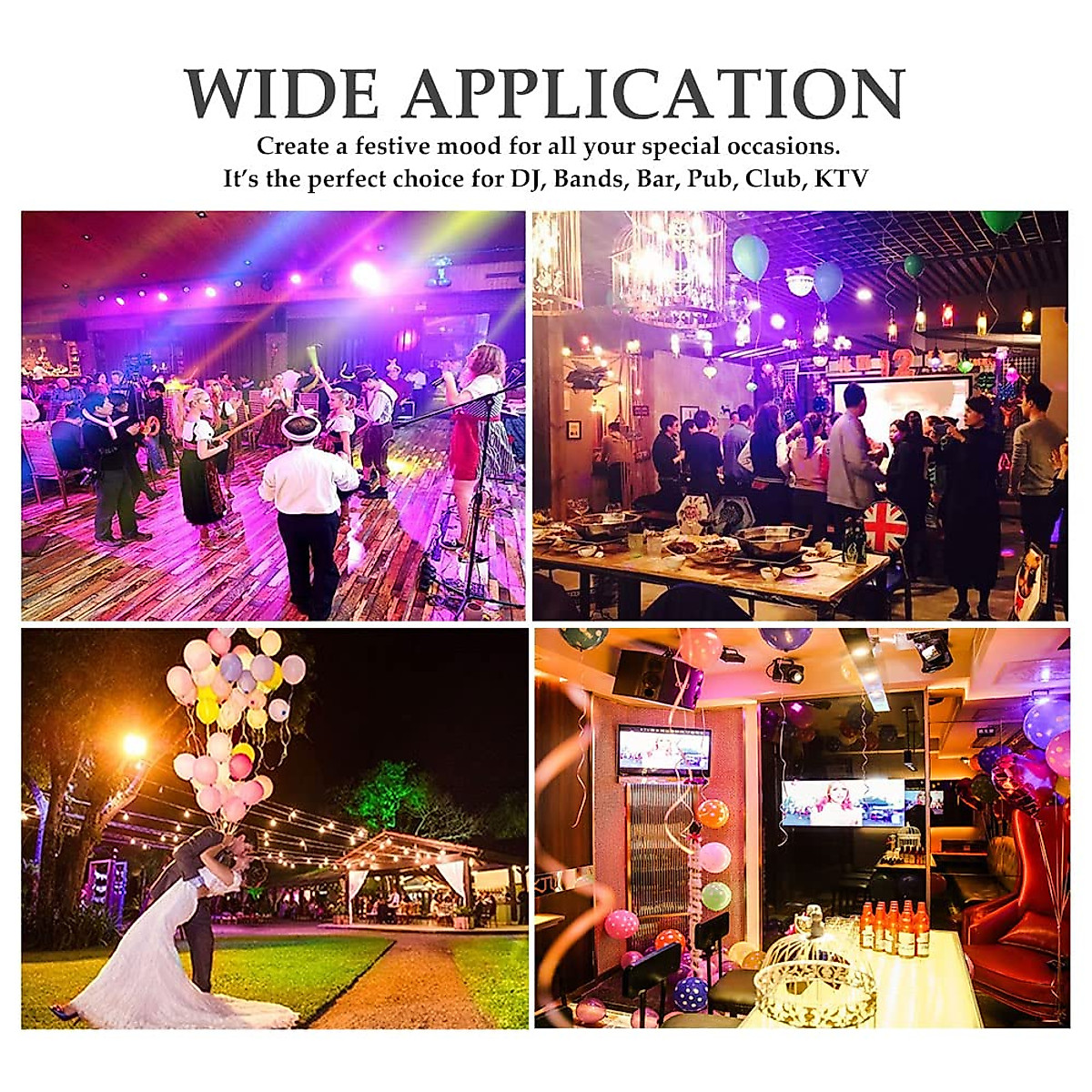 Greeogin Dimmable Stained Glass LED Light Bulb Led Color Bulb,E26 Base 4 Watts A19/A60 LED Light Bulbs,for Party Light,Festive Atmosphere,Home Lighting,Bedside Lamp,2 Pack