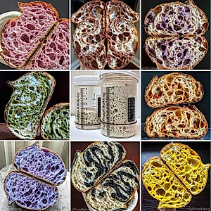 Full Proof Baking Sourdough Starter Kit | 1/2 Hour Guide Video (link) | Two 10oz Glass Smart Jars w/Thermometers, Rulers, Feeding Ratios | Digital Scale | Spatula and Scoop, (Starter Not Included)