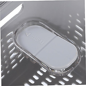 UPKOCH Drained Vegetable Basket Glass Container with Lid Fruit Containers with Lids Glass Fruit Vegetable Strainer Container Fruit Washing Basket Food Storage Bin Produce Keeper Pp Grey