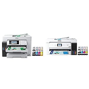 Epson® EcoTank® Pro ET-16600 SuperTank® Wide-Format Color Inkjet All-in-One Printer & EcoTank ET-15000 Wireless Color All-in-One Supertank Printer
