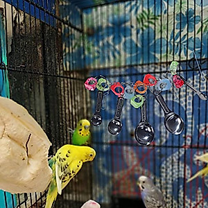 Parrot Toys, Durable Bird Parrots Scoops, Suitable for African Gray Parrots, Amazon Parrots, Small and Medium-Sized Macaws Chewing, Bird Cage Accessories Toys
