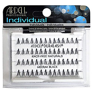 Ardell Duralash Naturals Flares Knot-free Medium Black, 56 Count (Pack of 6)