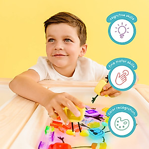Glo Pals Alex Water-Activated Bath Toy with 6 Reusable Light-Up Cubes for Sensory Play