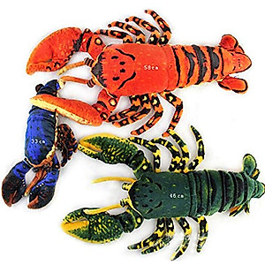 Ruzucoda Realistic Stuffed Lobster Cute Dolls Plush Animal Toys Red 12 Inches