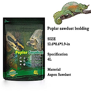 BNOSDM Natural Reptile Terrarium Bedding Small Pet Select Premium Natural Aspen Bedding for Snakes Chickens Tortoise Rabbits Hedgehogs Guinea Pig and Other Small Animals
