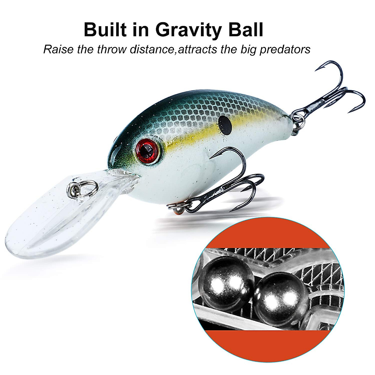 YONGZHI Fishing Lures Shallow Deep Diving Swimbait Crankbait Fishing Wobble Multi Jointed Hard Baits for Bass Trout Freshwater and Saltwater