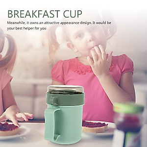 DOITOOL Microwave Soup Bowl with Lid - 34oz Soup Mug Soup Containers with Spoon - Reusable To Go Containers Soup Bowls with Handles for Crunch, Soups, Noodles, Hot Cereal, Hot Coffe and More