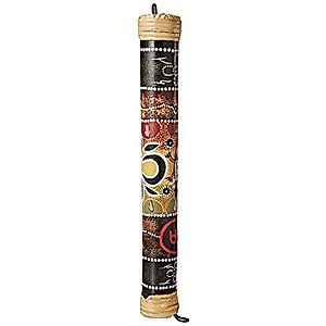 Meinl Percussion RS1BK-S 16" Small Bamboo Rain Stick with Sustaining Trickle Effect and Hand Painted Design