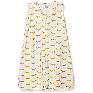 Touched by Nature Unisex Baby Organic Cotton Sleeveless Wearable Sleeping Bag, Sack, Blanket, Fox, 18-24 Months