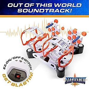 USA Toyz Astroshot Shooting Game Bundle - Astroshot Zero GX Glow in the Dark Floating Target with 1 Foam Dart Gun and Astroshot Gyro with 2 Foam Dart Guns and Rotating Target, Includes Darts and Balls