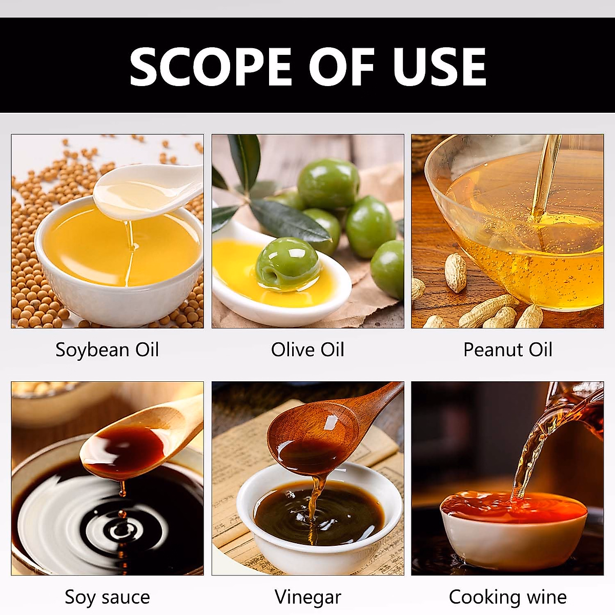 MISEDI Oil Sprayer for Cooking,2 in 1 Glass Oil Sprayer & Dispenser,Oil Dispenser Bottle for Kitchen,Salad, Grilling, Roasting, Baking (Black)