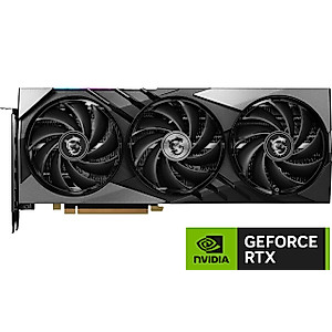 MSI Gaming GeForce RTX 4070 12GB GDRR6X Extreme Clock: 2625 MHz 192-Bit HDMI/DP Nvlink TORX Fan 4.0 Ada Lovelace Architecture Graphics Card (RTX 4070 Gaming X Slim 12G)