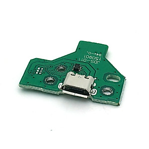 Rinbers® USB Charging Port Socket Board JDS-011 for Sony PS4 2nd Gen Controller (12 Pin Connector)