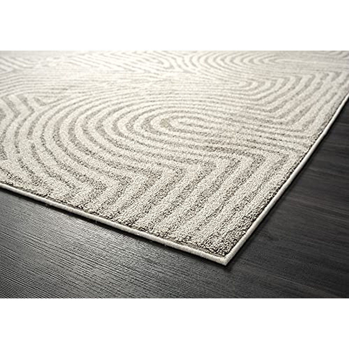 Abani Large Area Rug - Farmhouse Rugs, Stain and Shedding Resistant Large Area Rugs for Living Room, Brown Beige African Pattern ​Dining Room Rug, Rectangle Large Rugs 7'9" x 10'2"