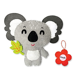 C.S. Kids Magic World DIY Personalised Sewing Kit - SA19 My Koala |Frist Sewing Arts & Crafts Gifts | Educational Sewing Kit for Kids(Safety Needle & Instruction Included)