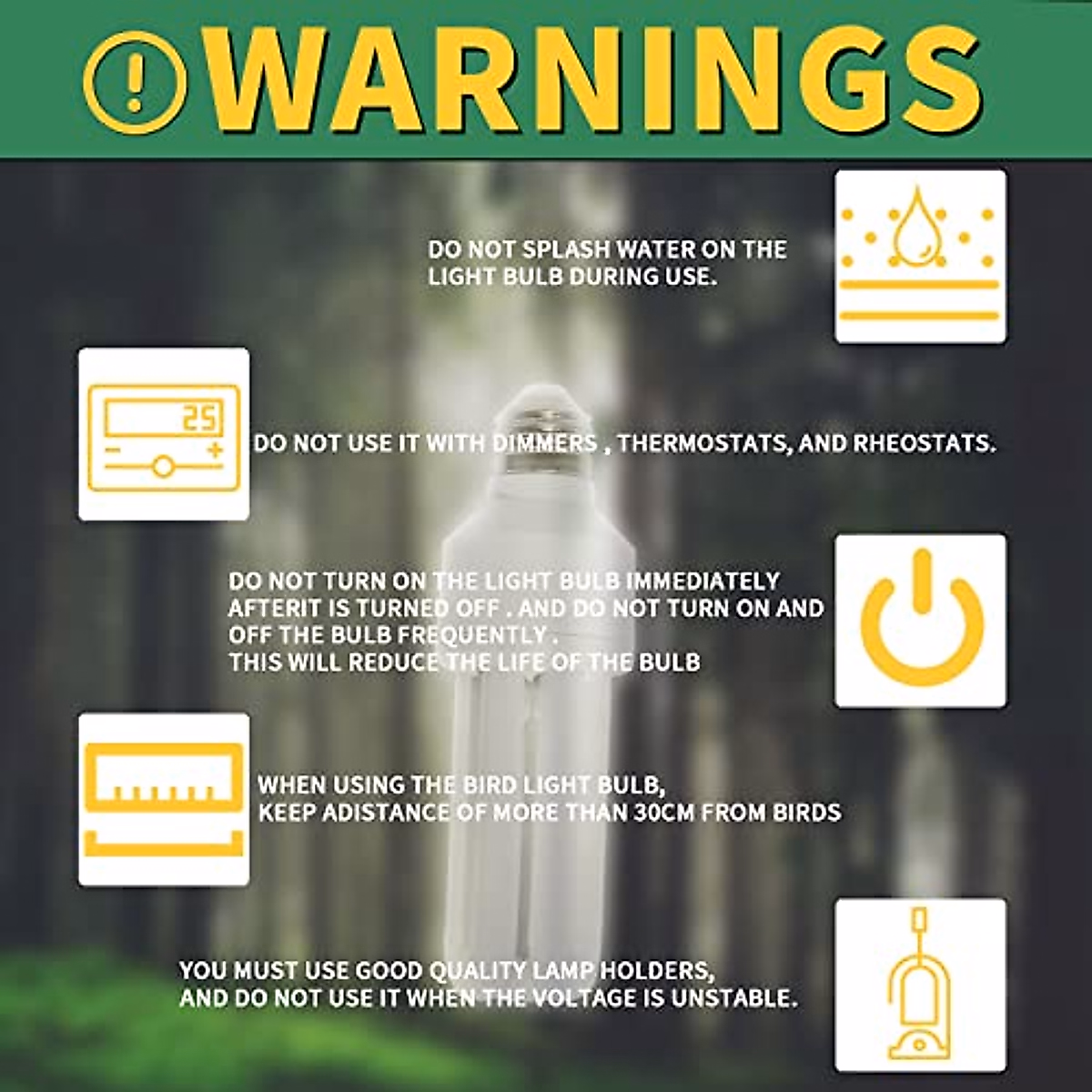 LUCKY HERP UVA UVB Light Bulb for Birds 2.4 UVB 20W Compact Flourescent Lamp for All Kinds Captive Birds