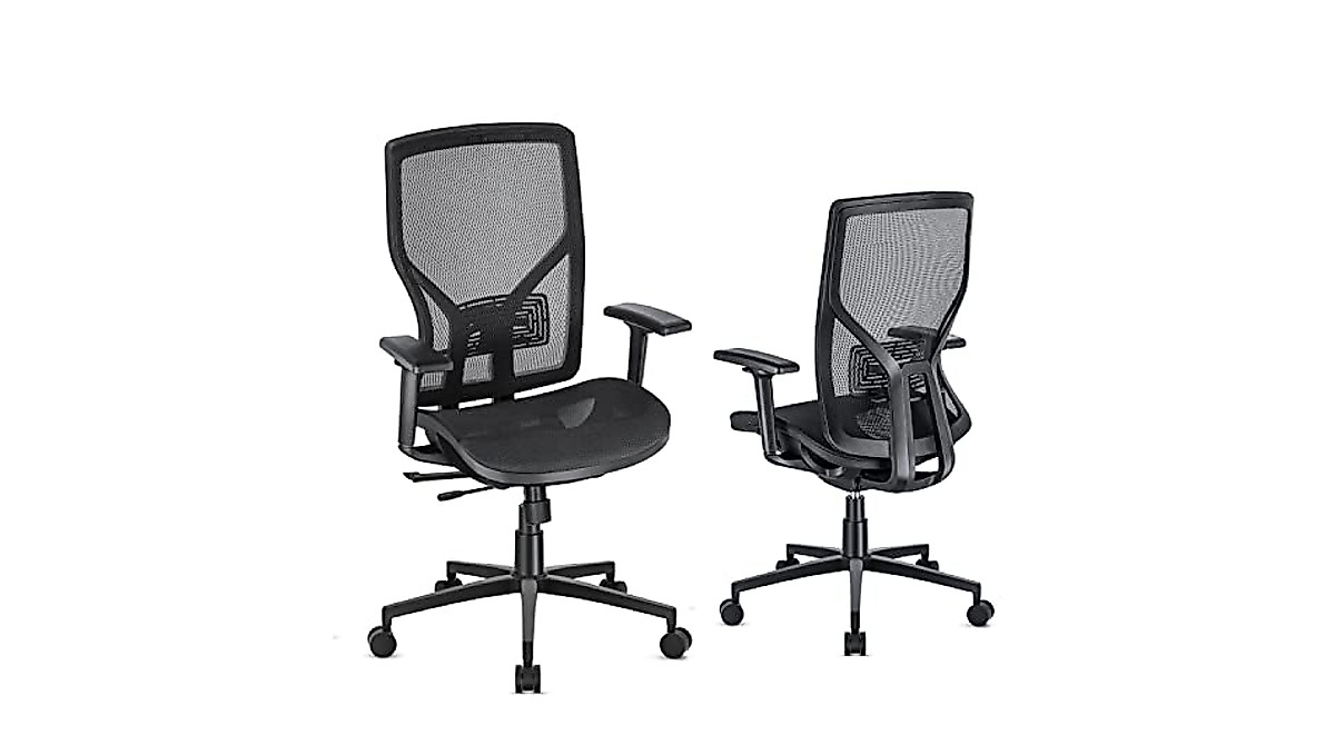 SUNNOW Ergonomic Office Chair - Adjustable Lumbar, Sliding Seat