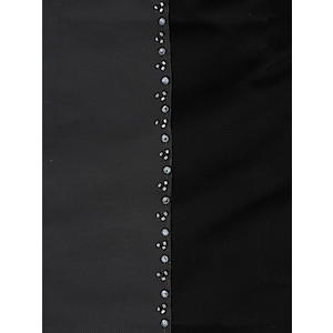 SAMKY 1T 1 Tier Beaded Edge Wedding Veil - White Cathedral Length 108" V119