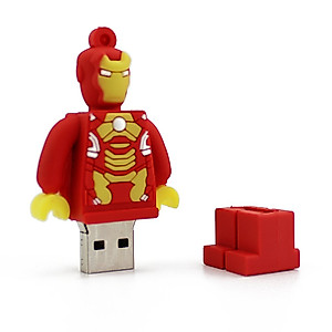 8GB Ironman Lego Edition Flash Drive, Memory Storage Device, Thumb Drive