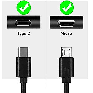 Mirco USB C Wall Charger Charging Cable Cord Compatible for Jitterbug Flip 2 Flip 3, Smart 2 Smart 3, Alcatel One Touch Go 3 Go Flip 4 Go Flip V, Smartflip 4052r 5044C 5002r, TCL Flip Pro A2 A3 A3X 4X