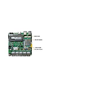 Multi-Function Router Q730G5 Intel Celeron J4105,Up to 2.5Ghz 10W AES-Ni (Barebones) 5 Intel I225-V 2.5G LAN,Used As A Router/Firewall/Proxy 24/7
