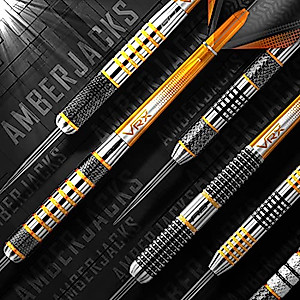 RED DRAGON Amberjack 1 Soft Tip: 18g - Tungsten Soft Tip Darts Set with Flights and Stems