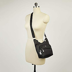 bg by baggallini Charlotte Crossbody Bag - Stylish, Lightweight, Adjustable-Strap Purse With Multiple Pockets and RFID Protection, Navy