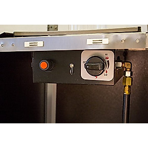 Hiland HLDSO1-GTPC 91-Inch Tall Quartz Glass Tube Heater - With wheels, Matte Black